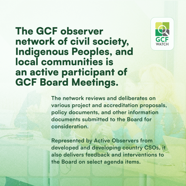 40th Board Meeting of the GCF – GCFWatch
